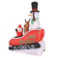 Occasions Christmas Airflowz Inflatable Santa Sleigh Ride with Blower ...