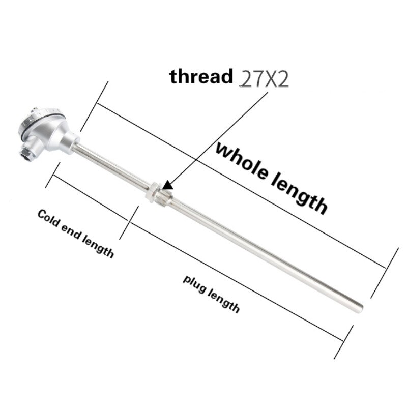 100-500mm High Temperature thermocouple k-type temperature measuring ...