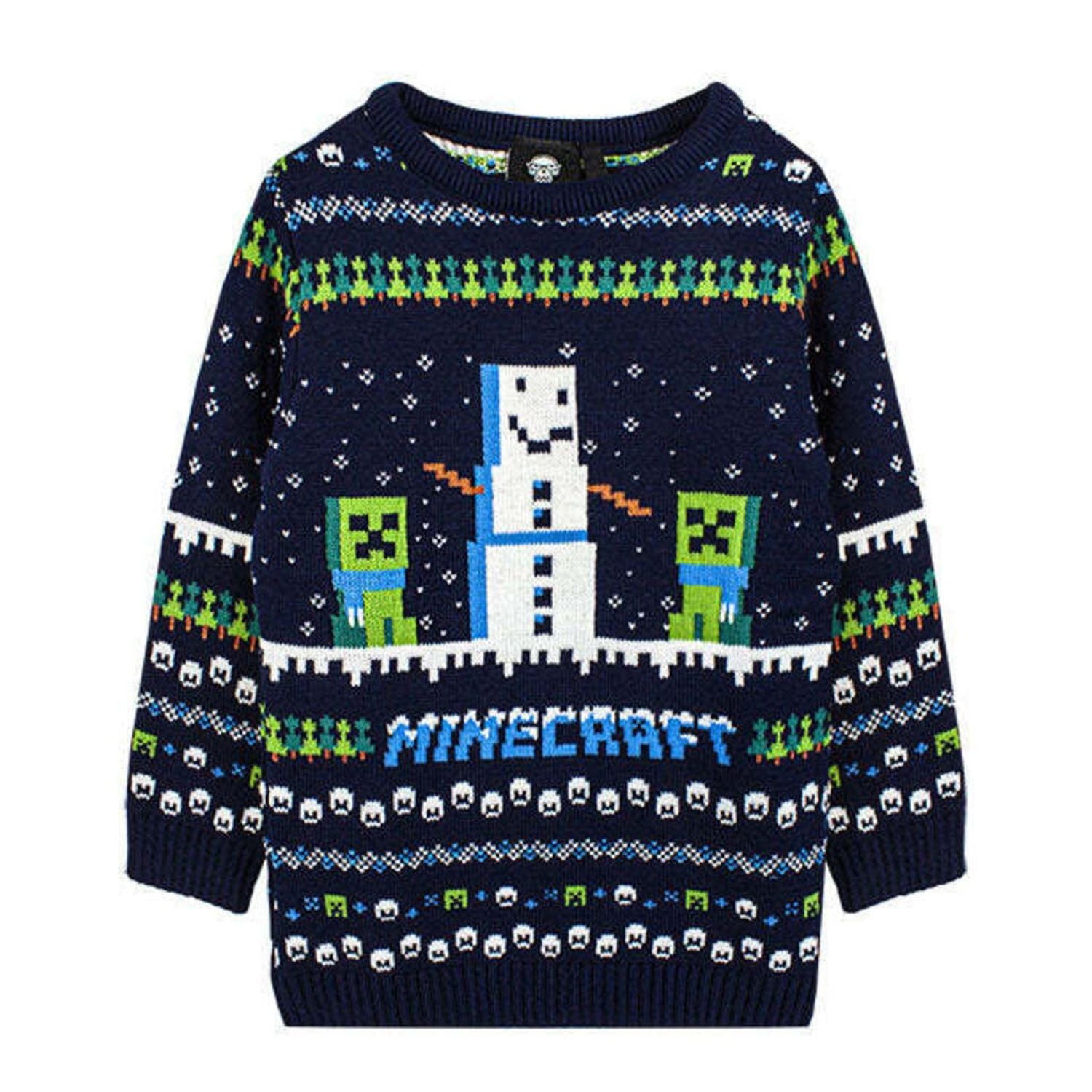 Click here for Minecraft Boys/Girls Snowy Knitted Ugly Christmas... prices