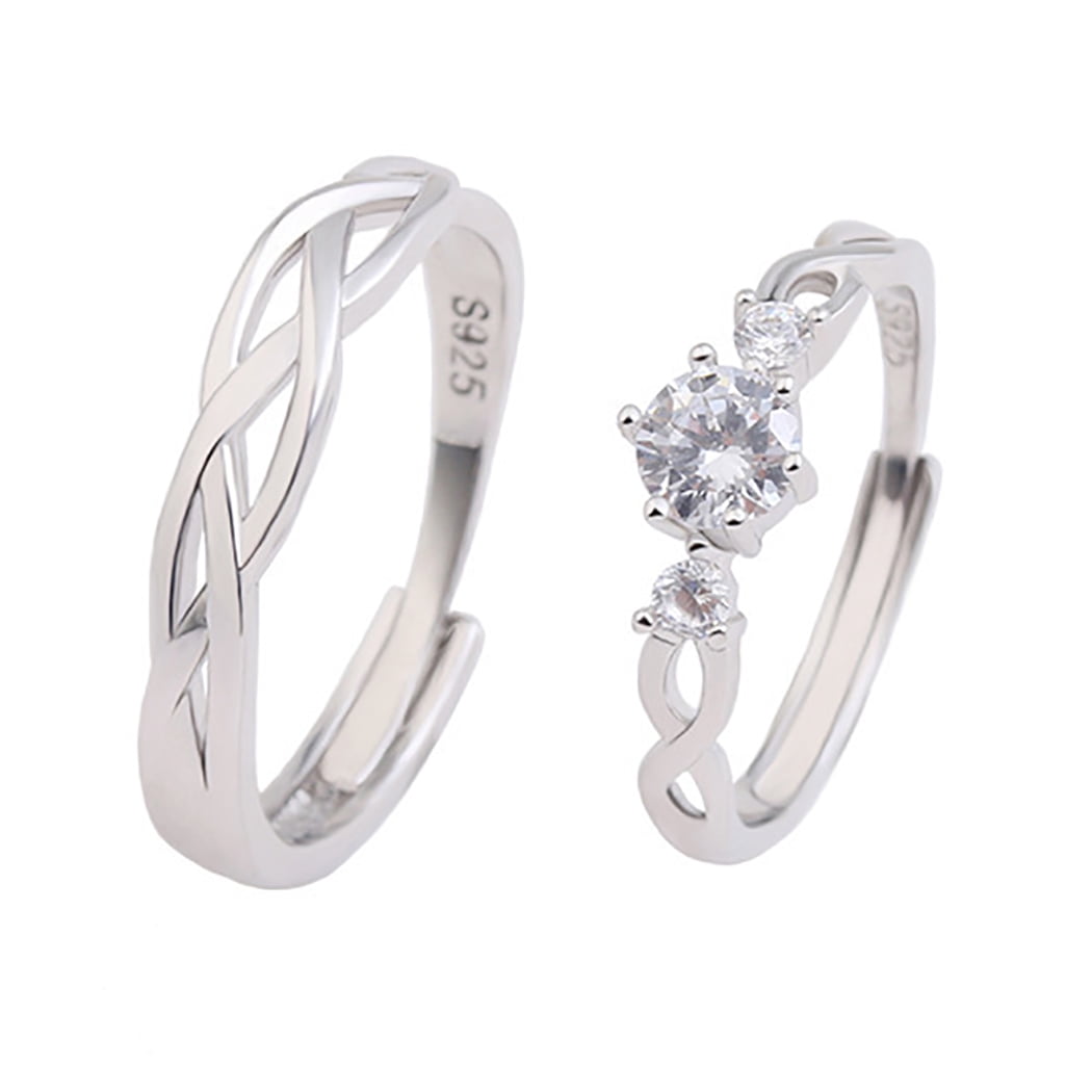 Click here for Nobrand 2pcs Couple Ring Adjustable Cross Proposal... prices