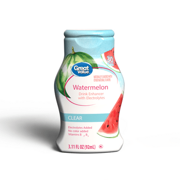Great Value Watermelon Drink Enhancer with Electrolytes, 3.11 fl oz ...
