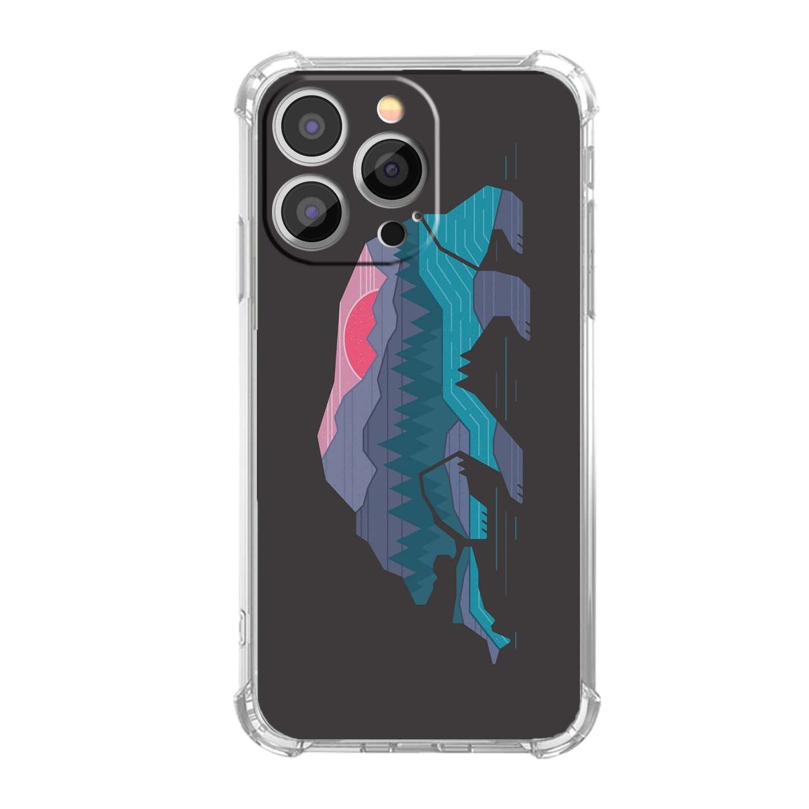 Bear Country Case for iPhone 13 Pro Max,Aesthetic Art Design Pattern Soft Full TPU Bumper Cover ...