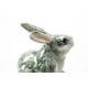 Gray Rabbit Finial Hand Painted Porcelain 2.5"h - Walmart.com