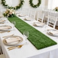Artificial Grass Table Runner –4-Pack Realistic Faux Turf Decor ...