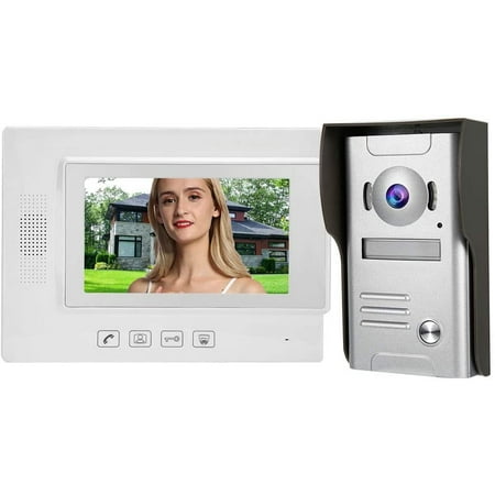 Video Doorbell Phone System,7inch LCD Monitor Wired Video Intercom ...