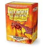 Dragon Shield 100CT Standard Size Deck Protector Matte Sleeves - Orange ...