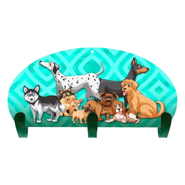 Next Innovations 101411002-DOGFRIENDS 15 x 10 in. Kids Coat Rack Wall ...