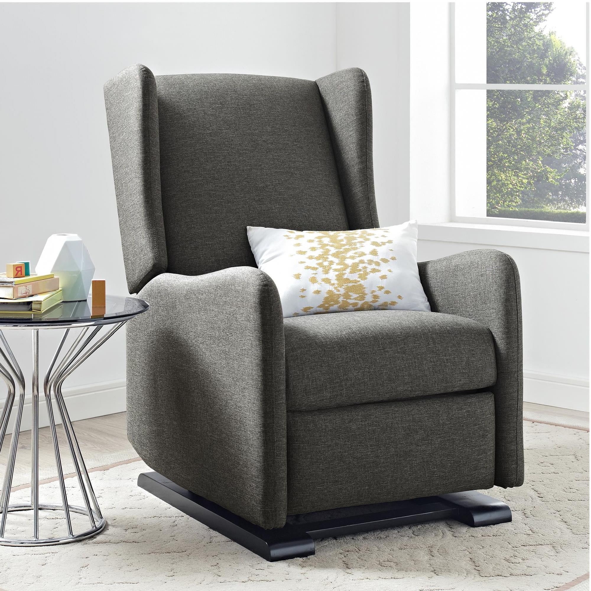 Baby Relax Rylee 3-in-1 Tall Wingback Glider Rocker Recliner Chair ...