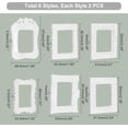 AHADEMAKER 12Pcs 6 Style Vintage Mini Resin Photo Frames Retro Picture ...