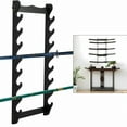 tonchean 8-Tier Wall Mount Sword Stand - Samurai Katana Hanger Display ...