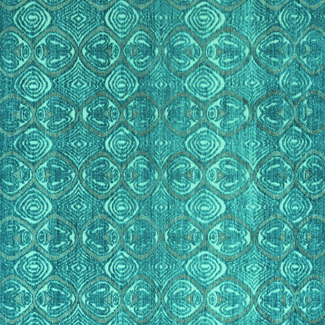 Ahgly Company Indoor Square Abstract Turquoise Blue Modern Area Rugs, 6 ...