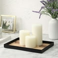 3x6 Inch White Pillar Candles - Set of 3, Hand-Poured Unscented, Long ...