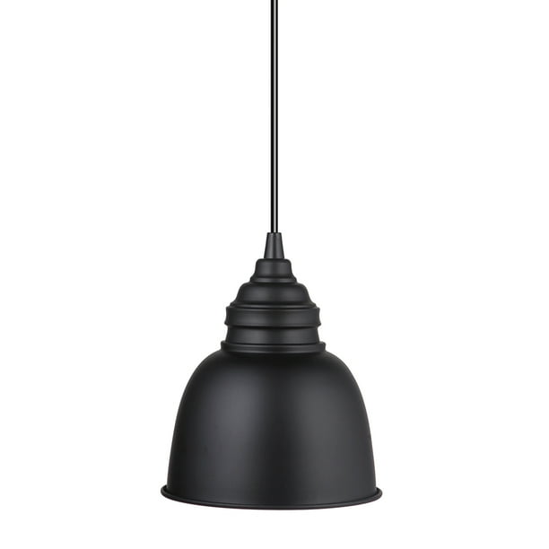 Instant Pendant Recessed Light Conversion Kit Matte Black with Metal ...
