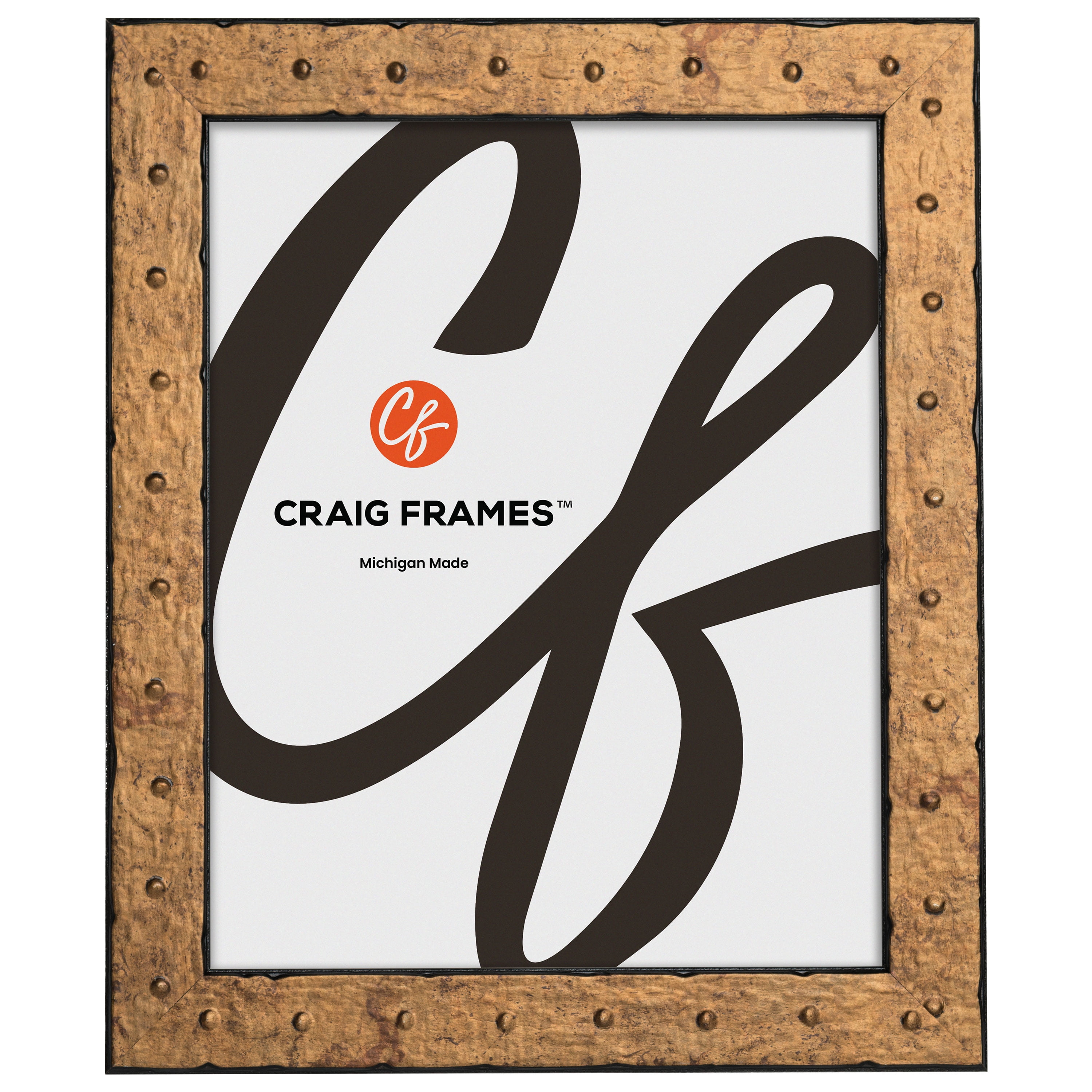 Craig Frames Rivet, 10x16 Picture Frame, Tarnished Gold - Walmart.com