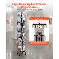 EGBHDSFT 32 Pocket Rotating Card Display Rack - 360° Spinning Brochure ...