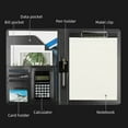Bopika Padfolio Portfolio Organizer Folder with Calculator for Office ...