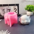 YIGSECU Piggy Statue Silicone Molds for Candle Soap Home Decoration ...