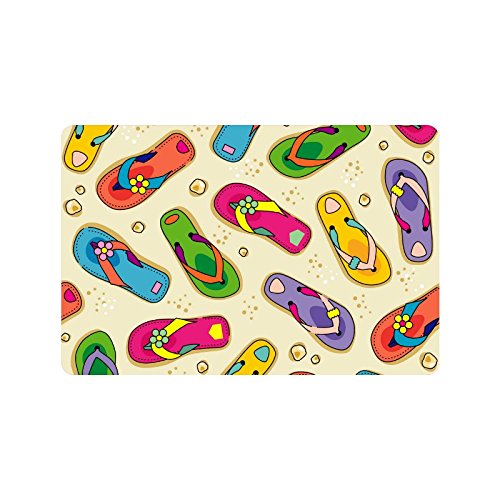 MKHERT Flip-flops And Beach Sand Doormat Rug Home Decor Floor Mat Bath ...