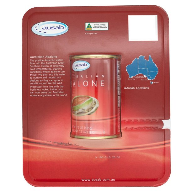 Ausab Australian Canned Abalone, 14.8 Ounce - Walmart.com