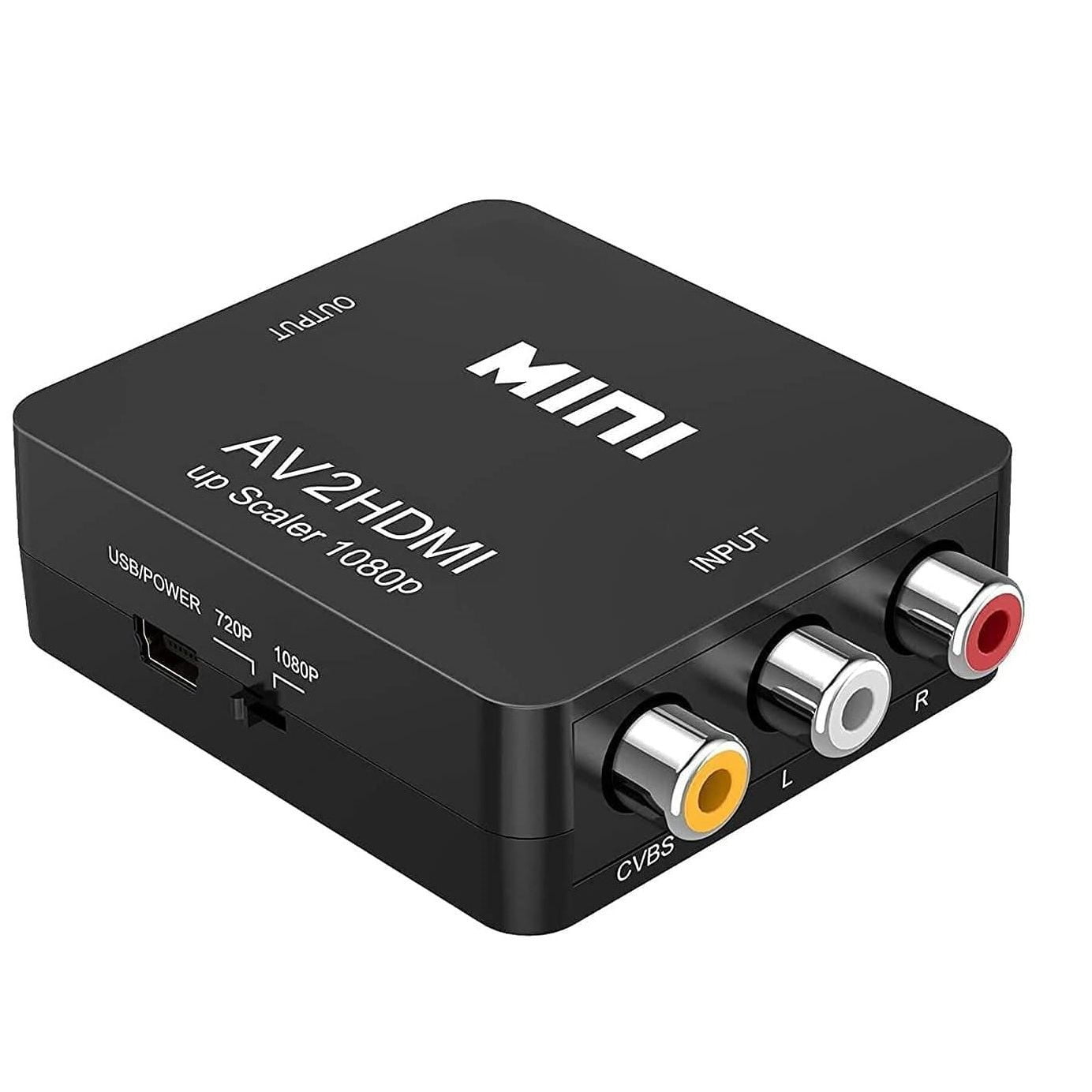 Convertidor de av a hdmi mini av a hdmi video HD 1080p, fácil de usar ...