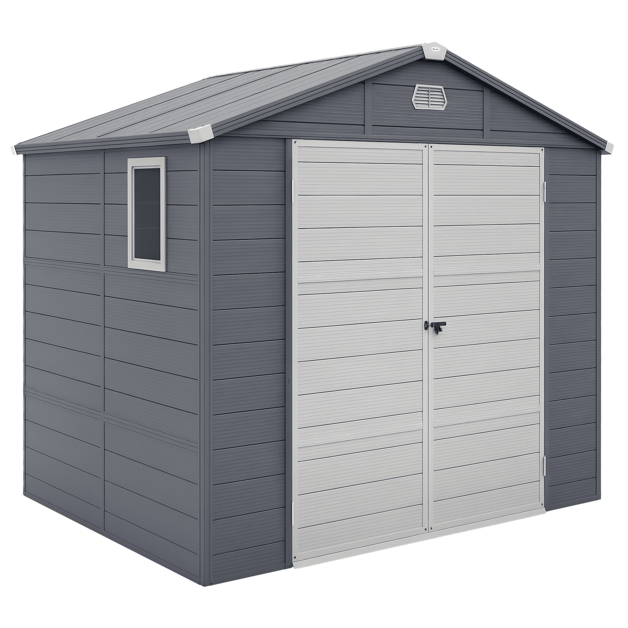 Click here for Outsunny 8 X 6 Plastic Garden Storage Shed With Ai... prices