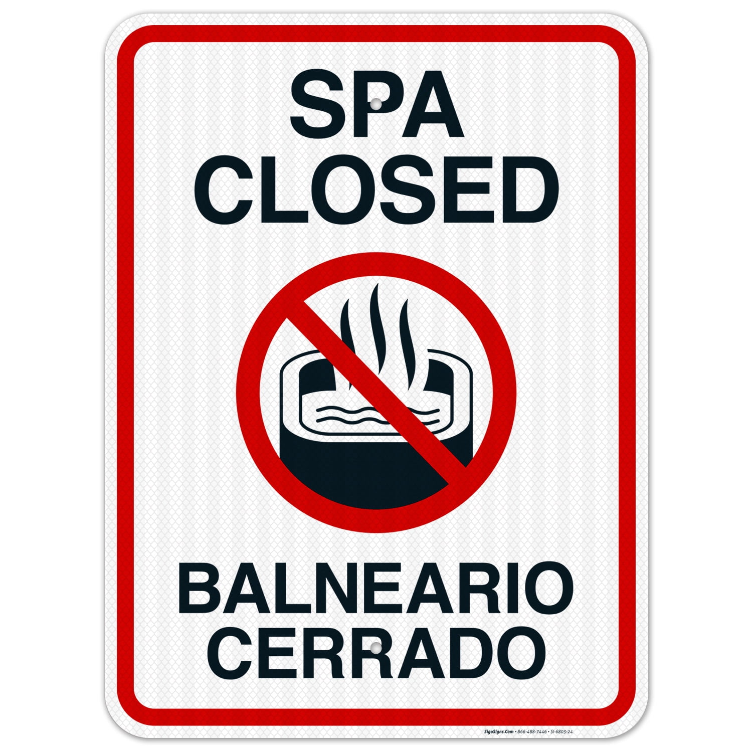Spa Closed Sign, Pool Sign, - Walmart.com