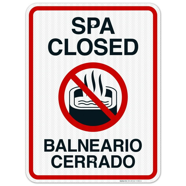 Spa Closed Sign, Pool Sign, - Walmart.com