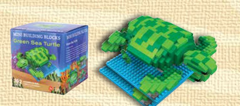 Mini Building Blocks - Green Sea Turtle - Walmart.com