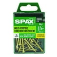 Spax 4101020350322 Multi-Material Flat Head Screws 6'x1.25", Yellow ...