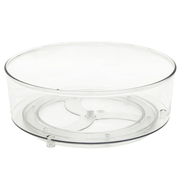 Lazy Susan Turntable 9.5-Inch Clear Spice Rack Spinning Cabinet ...