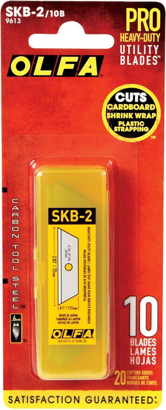 Olfa 2-Point Utility Blade, W, PK10 SKB-2/10B - Walmart.com