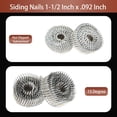 3600 Count Siding Nails 15 Degree 1-1/2 Inch x .092 Inch Collated Wire ...