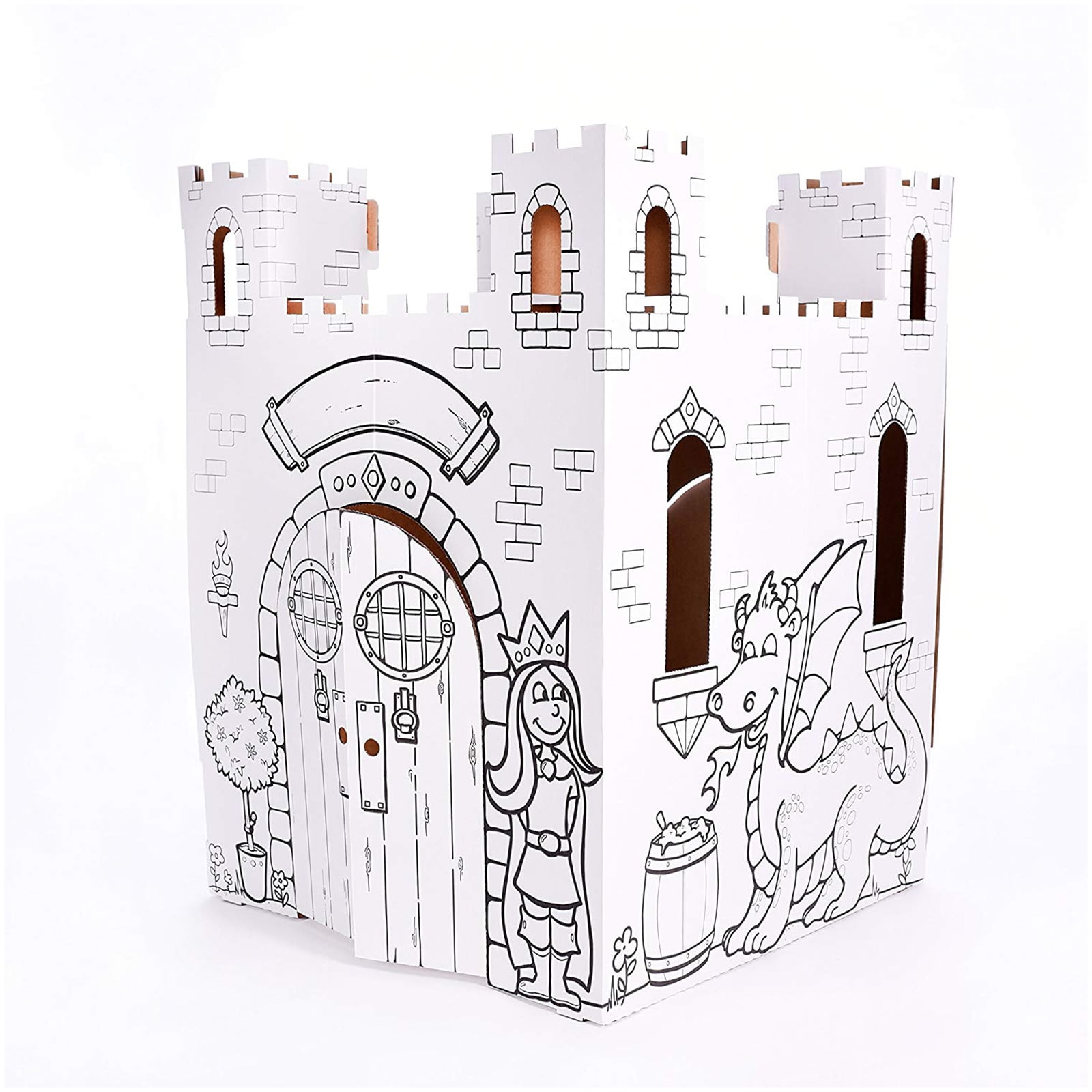 Cardboard Box Castle Plans