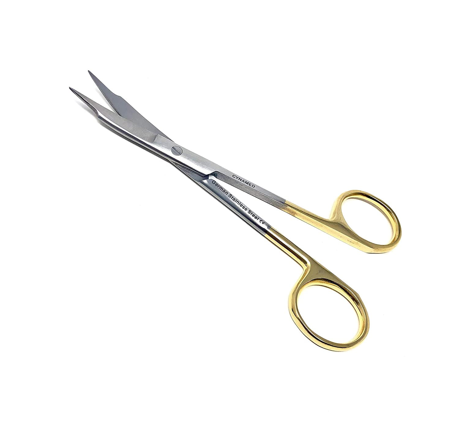 Cynamed Curved Scissors - Gold Handles - Walmart.com