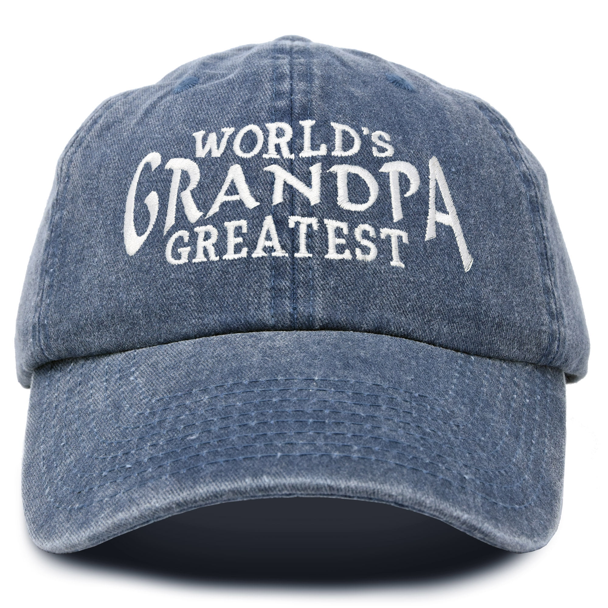 DALIX Worlds Greatest Grandpa Hat Vintage Cap Gift Washed Cotton in ...