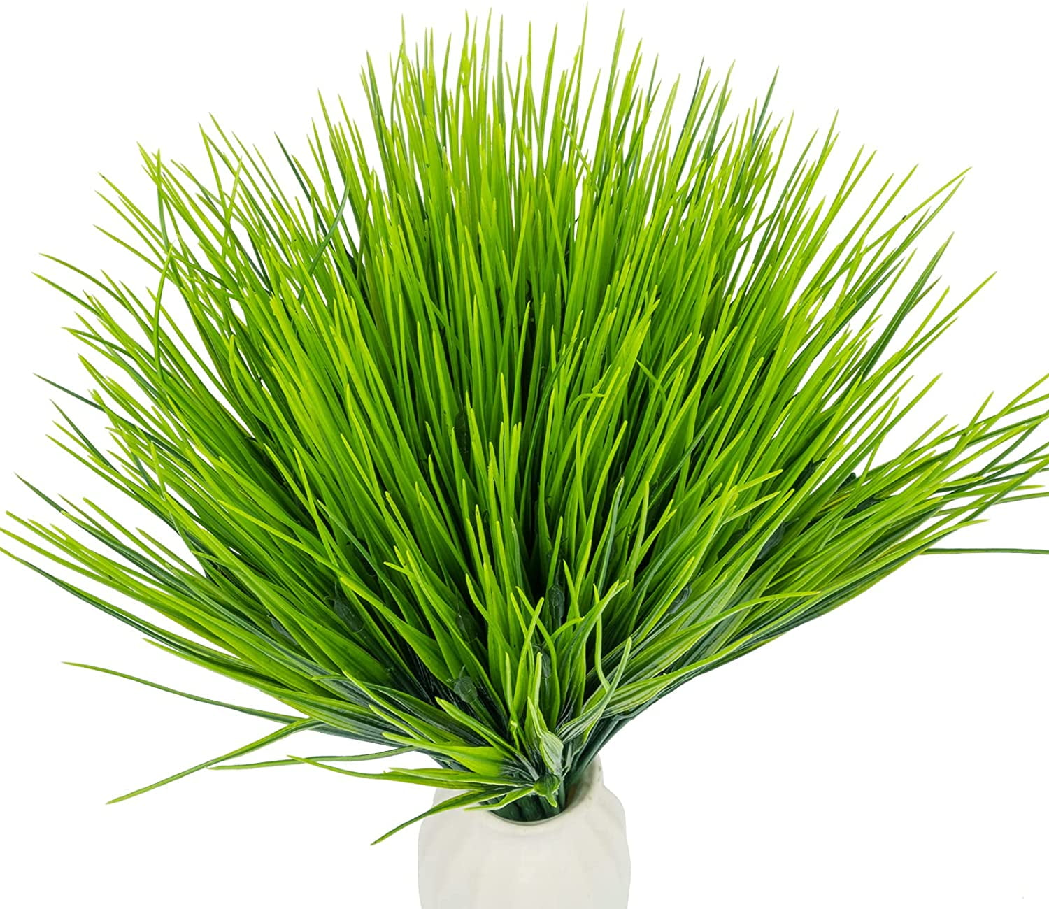 Morttic 12 Bundles Artificial Grasses Outdoor UV Resistant Fake Grass ...