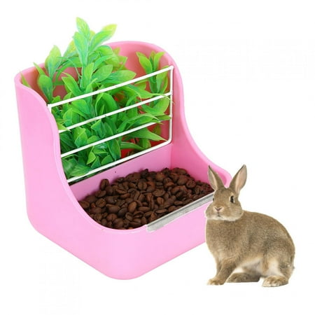 Convenient Small Animals Grass Feeder, Grass Frame Bowl, 2 In 1 Pets ...