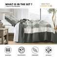 Pangushan 100 Cotton Quilt Set Queen Size 3pcs Plaid Elegant