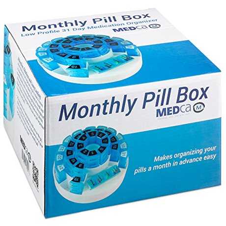 Monthly Pill Box by MEDca - Smart Prescription Organization with ...