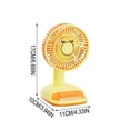Candy Color Mini Desktop Fan USB Rechargeable Small Fan For Office Desk ...