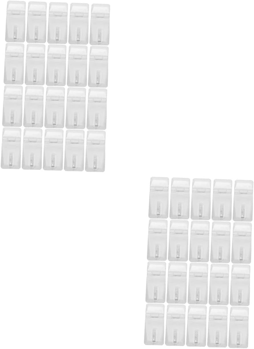 Clear Hasp Cabinet Hinges 20 Sets Transparent Lock Hinge PC Kids ...