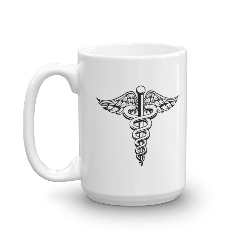 Vintage Caduceus Medical Symbol Coffee & Tea Gift Mug, Birthday Gag ...