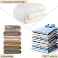 4 Pack 75L Extra Large XL Clear Storage Bags With Zipper for Blankets ...