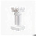 3 White Resin Roman Column Candle Holders Style Pillars Candlesticks ...