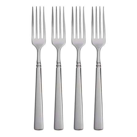 Oneida Chateau Fine Flatware Set, 18/8 Stainless, Set of 4 Dinner Forks ...