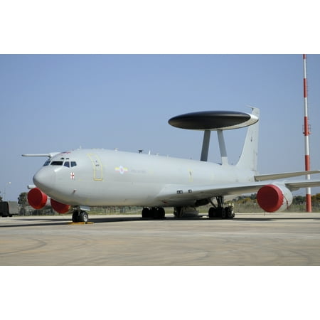 Boeing E-3D AWACS of the Royal Air Force parked at Trapani Airbase ...