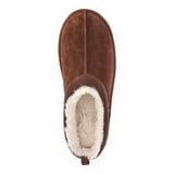 Joyspun Women's Ultra Short Faux Suede Platform Clog Slippers - Walmart.com