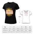 Coffee And Sunshine Women's HD Graphic Print Short Sleeve Tee Casual ...