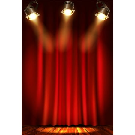 EREHome Polyester Fabric 5x7ft Stage Curtain Backdrop Spotlight ...