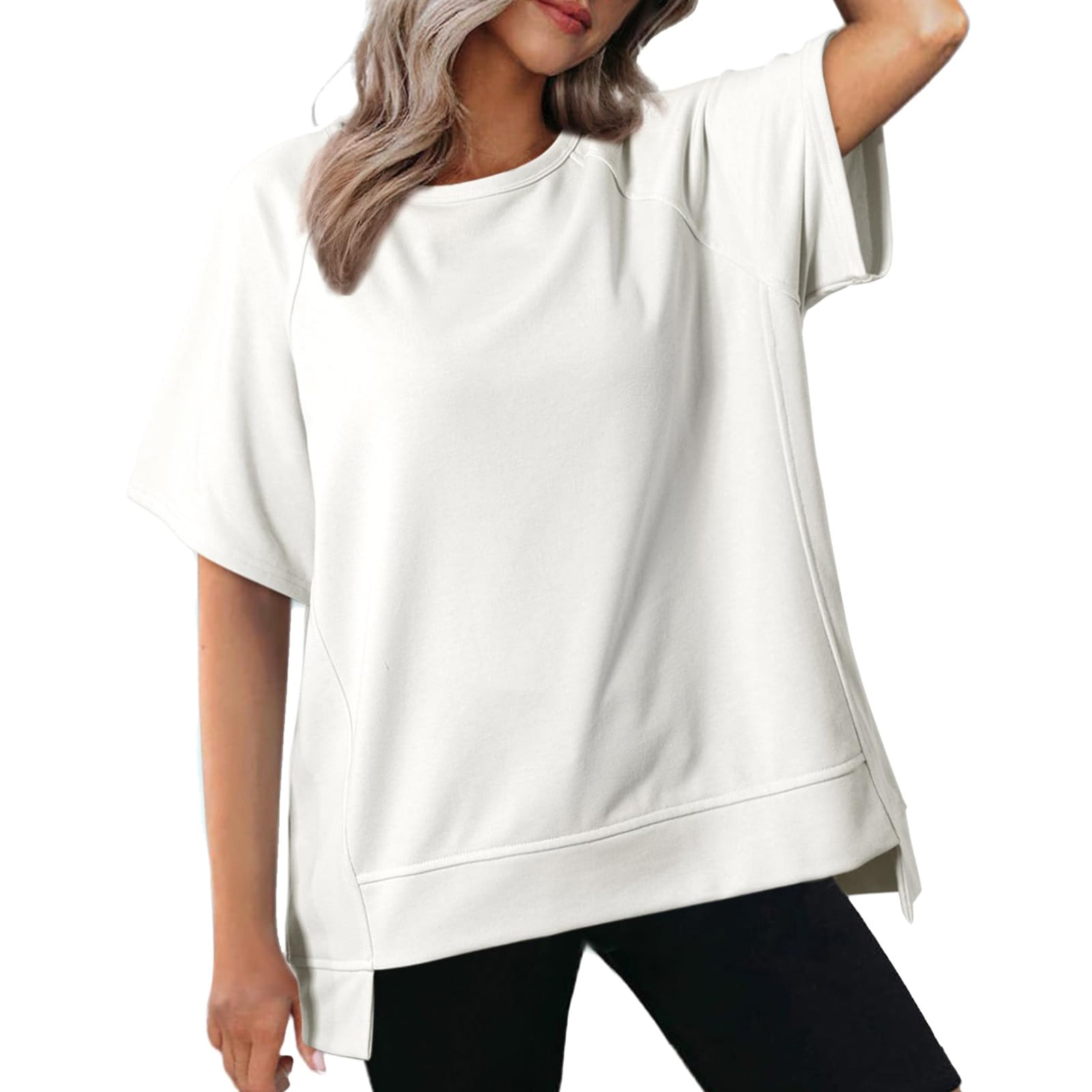 Click here for Tsadfhji Long Sleeve Tshirt Women Loose Fit Oversi... prices